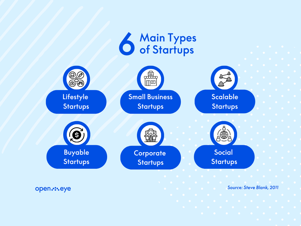 Influencers, Tech, and Beyond: Types of Startups | Open Eye
